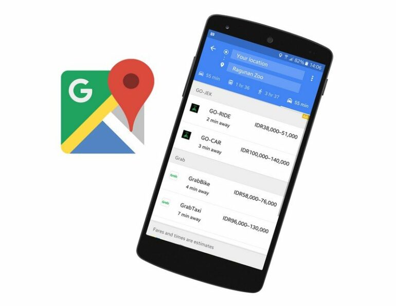 [Tips] Cara Memesan Go-Jek, Grab, Dan Uber Lewat Google Maps ...
