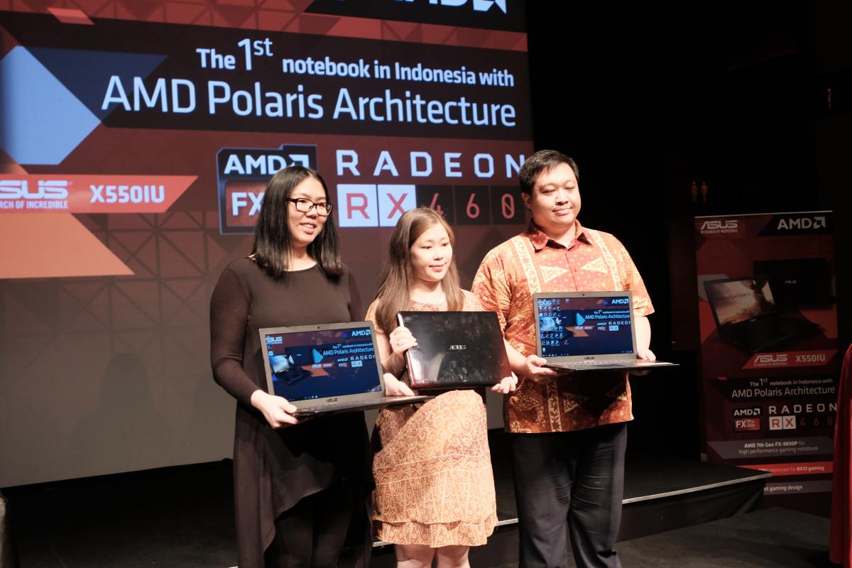 ASUS X550IU Laptop Gaming Berbasis AMD Radeon Polaris Pertama Resmi ...