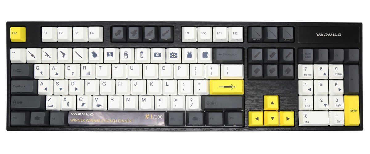 Varmilo Chicken Dinner, Keyboard Gaming Unik Bertema PUBG - YANGCANGGIH.COM