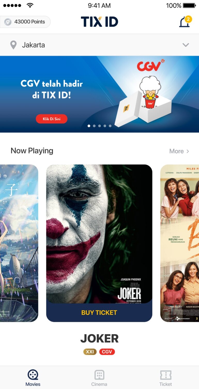 Tiket Nonton CGV Kini Tersedia Di TIX ID - YANGCANGGIH.COM