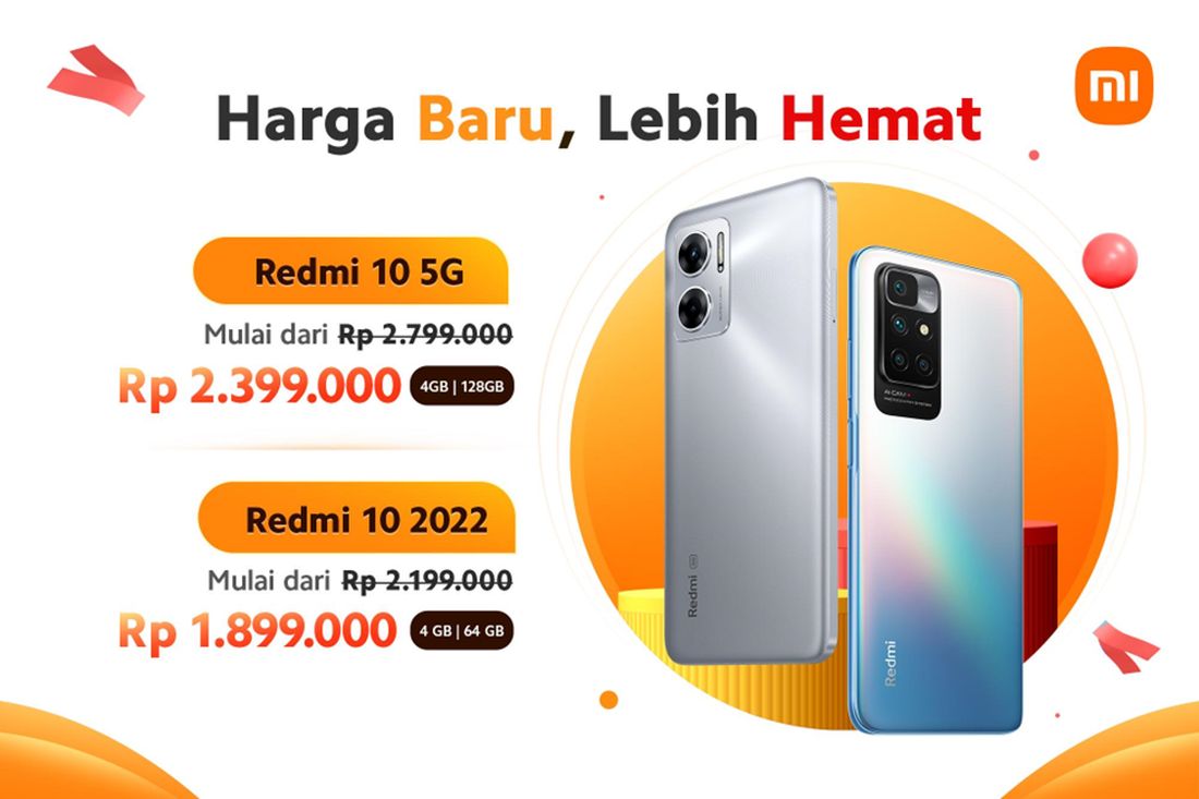 Turun Harga, Redmi 10 5G 4/128 GB Kini Hanya 2,3 Jutaan Rupiah ...
