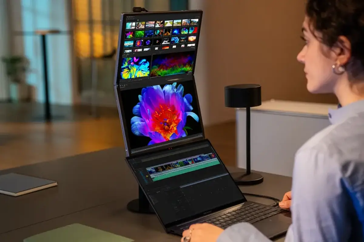 [CES 2024] ASUS ZenScreen Fold OLED MQ17QH: Monitor Portabel Pertama ...