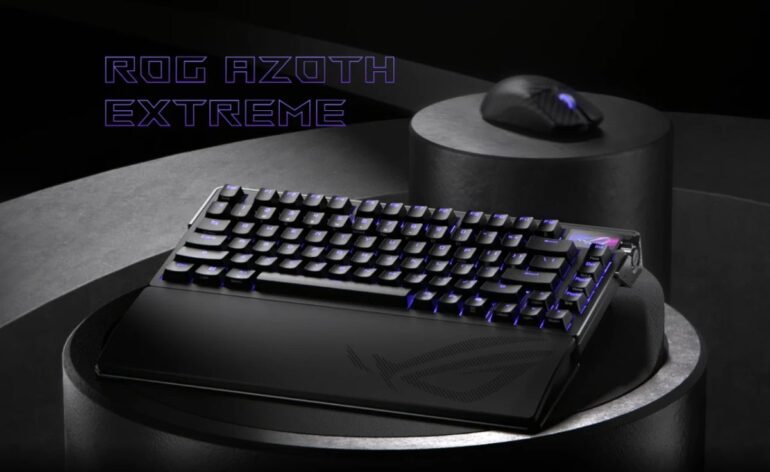 ASUS ROG Azoth Extreme: Keyboard Gaming 75% Premium Dengan Layar Sentuh ...